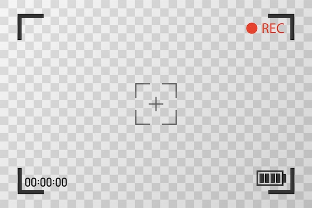 Minimalist video recording interface with red dot and timer | Jiffy Designs