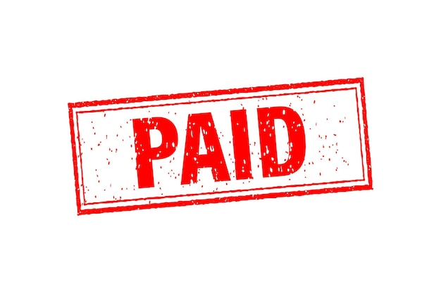 Vibrant 'Paid' Stamp Signifying Completed Transaction | Jiffy Designs