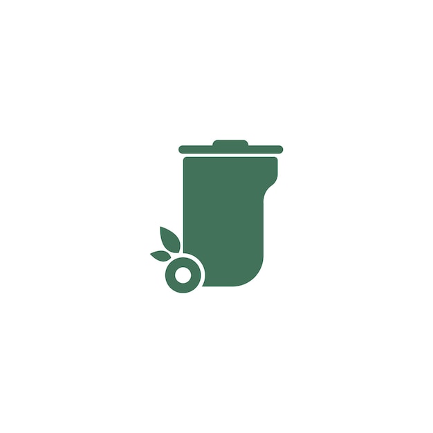 Eco-Friendly Waste Bin with Leaf Emblem | Jiffy Designs