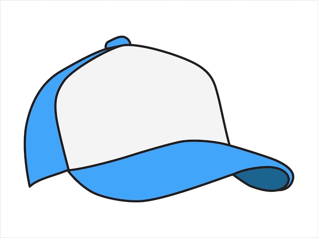 Stylish Blue and White Baseball Cap Design | Jiffy Designs