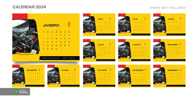 Powerful Motorcycle Engine Calendar with Bold Colors and Textures ...