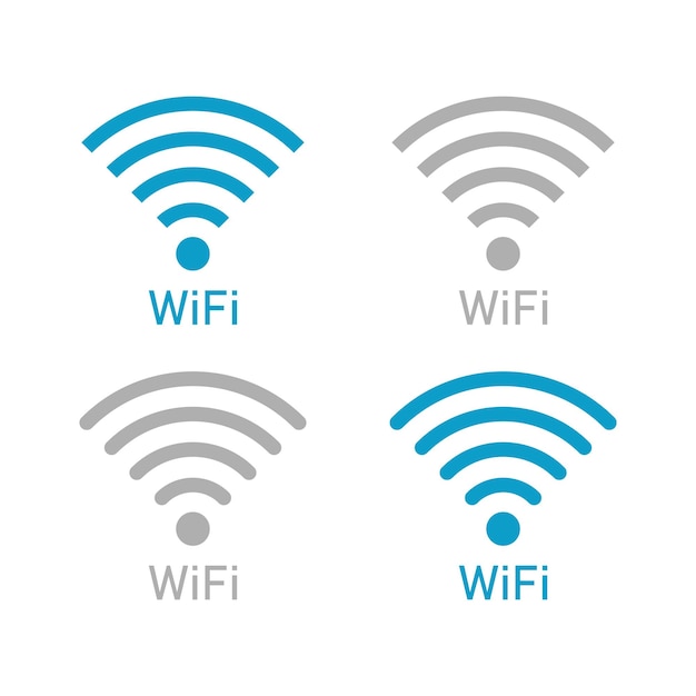 Iconic Wireless Network Symbols in Minimalist Design | Jiffy Designs