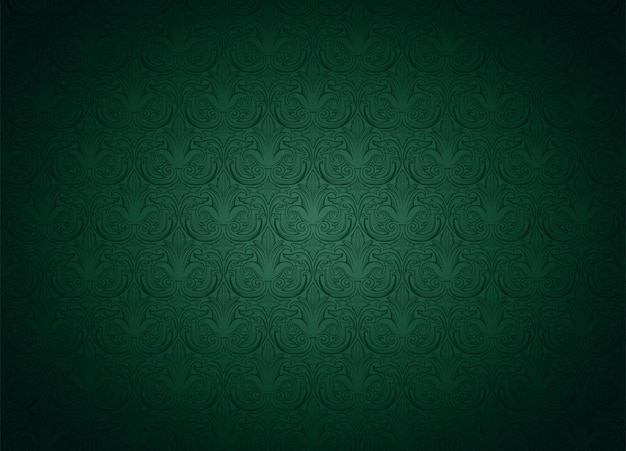 Elegant Emerald Damask Pattern - Luxurious Textured Background | Jiffy ...