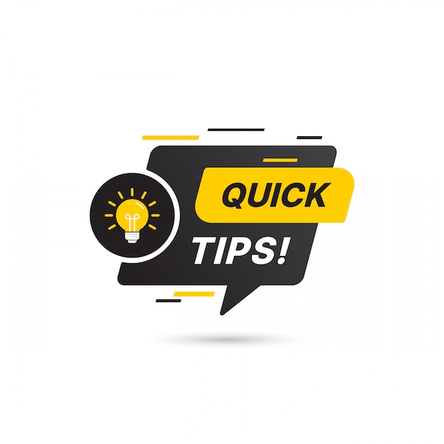 Bright Idea Bubble with Helpful Quick Tips | Jiffy Designs