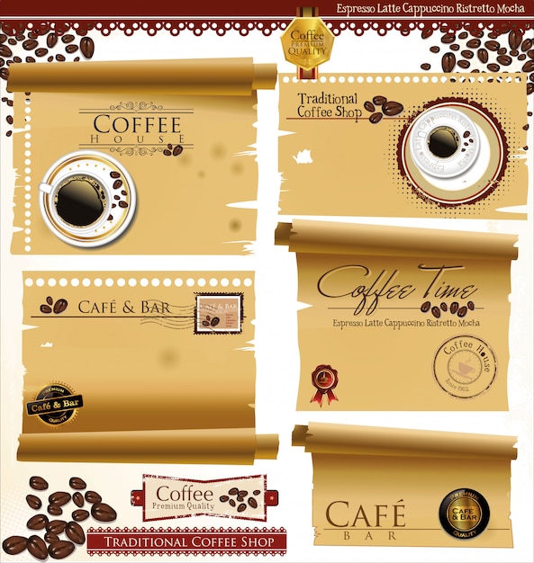 Vintage Coffee-Themed Graphic Collection with Retro Elements | Jiffy ...