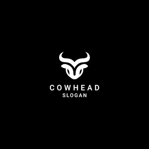 Sleek and Stylized Cowhead Logo Design | Jiffy Designs