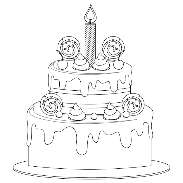 Elegant Two-Tiered Birthday Cake with Dripping Frosting | Jiffy Designs