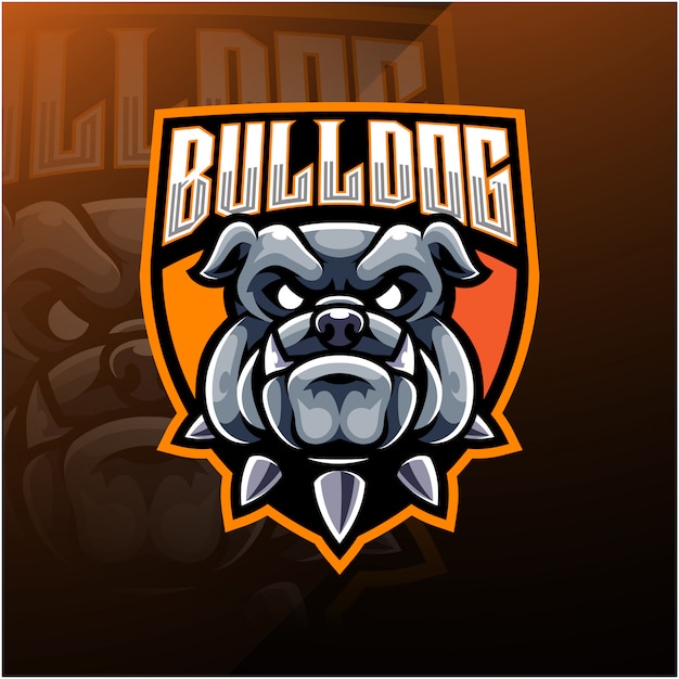 Fierce Bulldog Mascot Logo with Bold Typography | Jiffy Designs