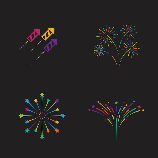 Vibrant Firework Displays Against a Dramatic Dark Sky | Jiffy Designs