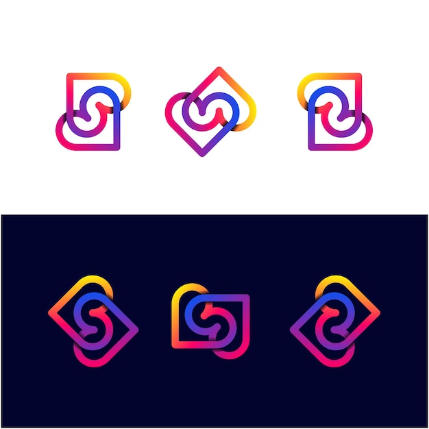 Vibrant Interlocking Spiral Shapes in Captivating Colors | Jiffy Designs