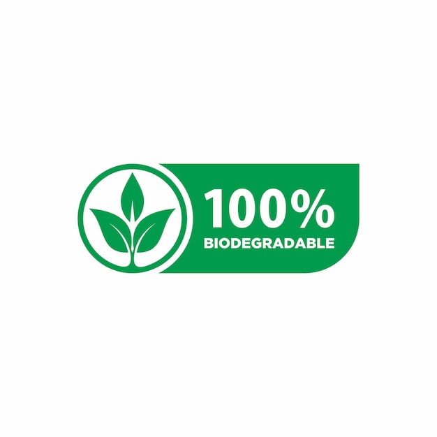 Eco-Friendly Biodegradable Label with Leaf Icon | Jiffy Designs