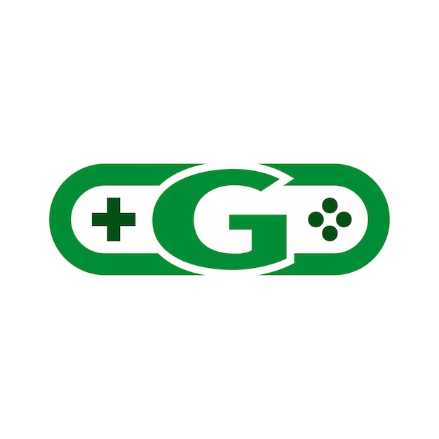 Vibrant Green Gaming Logo with Plus and Gamepad Symbols | Jiffy Designs