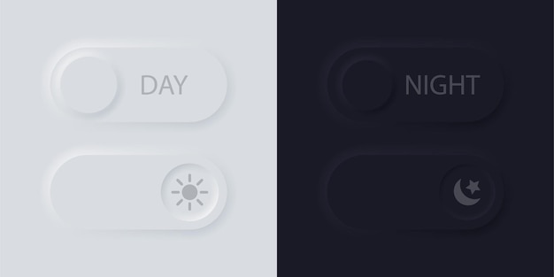 Day and Night Toggle Switch with Sun and Moon Icons | Jiffy Designs