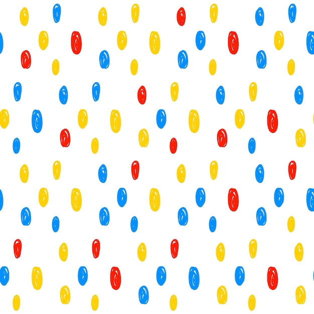 Vibrant Oval Pattern of Primary Colors | Jiffy Designs