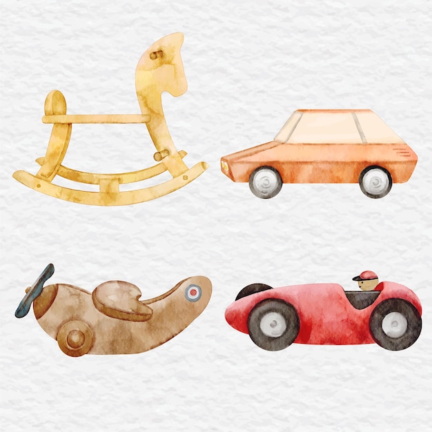 Charming Wooden Toys: Rocking Horse, Cars, and Planes | Jiffy Designs