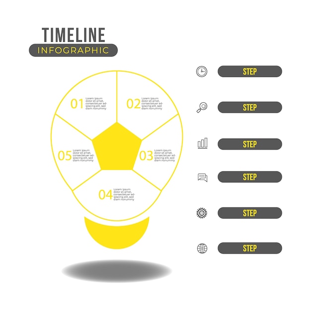 Illuminating Timeline Infographic with Radiant Visuals | Jiffy Designs