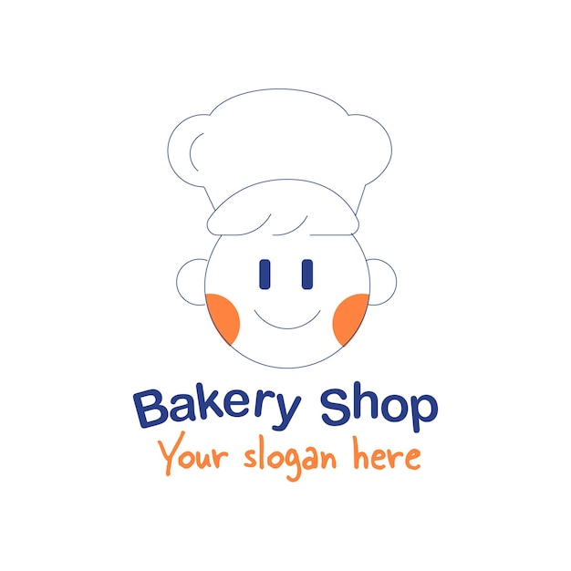 Cheerful Chef's Hat Bakery Shop Logo with Customizable Slogan | Jiffy ...