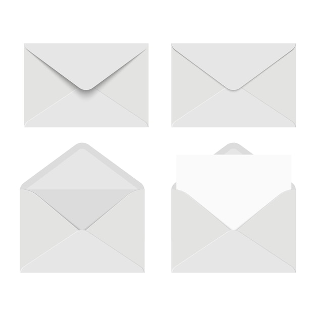 Simple and Minimalist Envelope Illustrations in Grayscale | Jiffy Designs