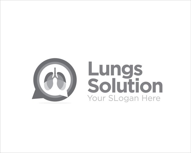 Breathe Easy: Lungs Solution Logo with Slogan | Jiffy Designs