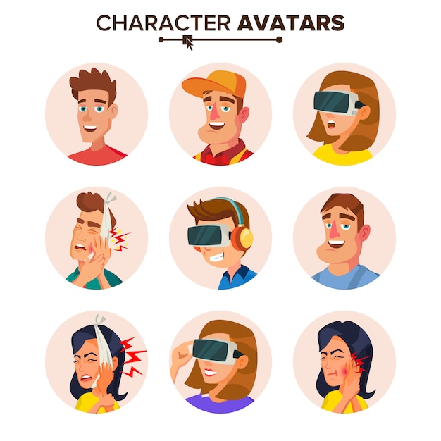 Diverse Collection of Vibrant Character Avatars | Jiffy Designs