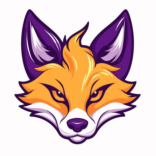 Vibrant Vulpine Visage: A Captivating Fox Illustration | Jiffy Designs