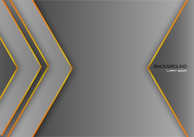 Intersecting Geometric Arrows in Sleek Gray and Gold | Jiffy Designs