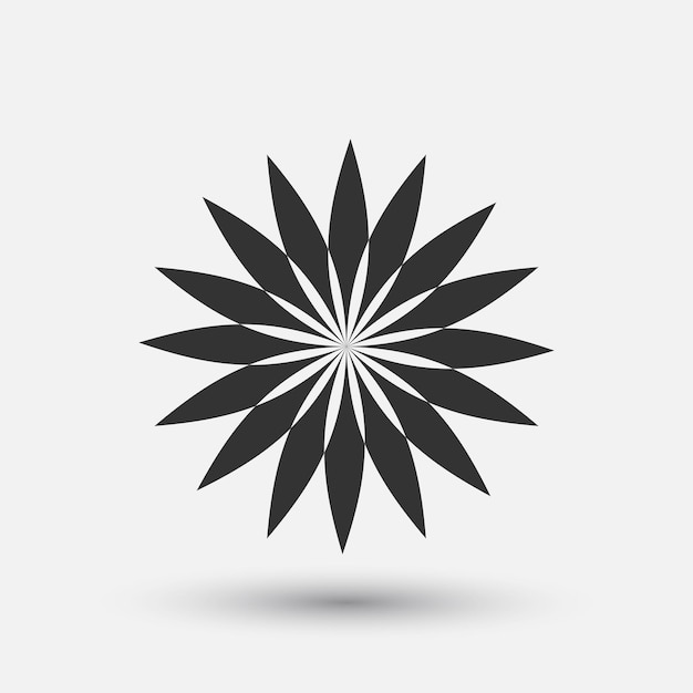 Striking Geometric Sunburst Design in Monochrome | Jiffy Designs