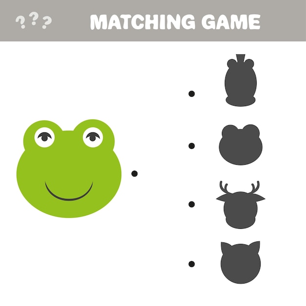 Playful Frog Matching Game for Kids | Jiffy Designs