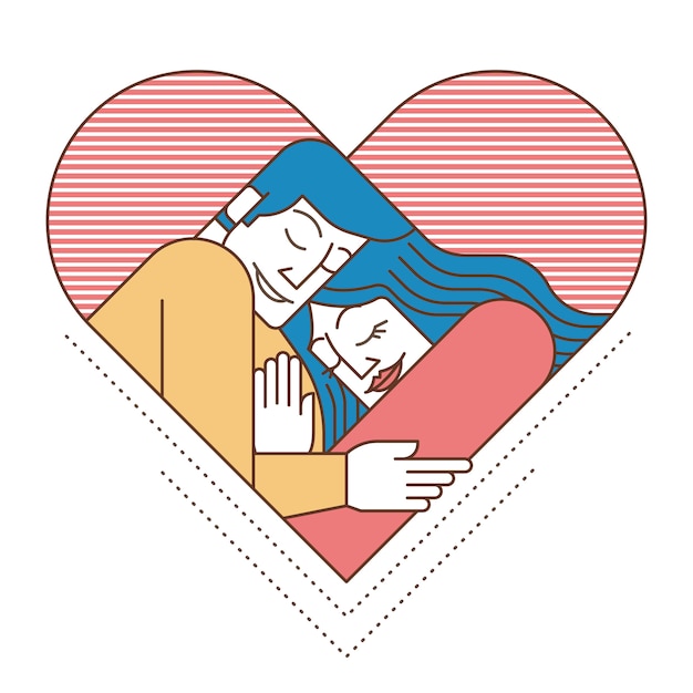 Embracing Compassion: A Heart-Warming Illustration of Caring | Jiffy ...