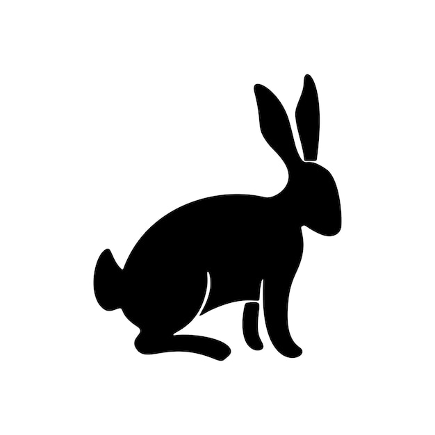 Graceful Silhouette of a Rabbit Hopping | Jiffy Designs