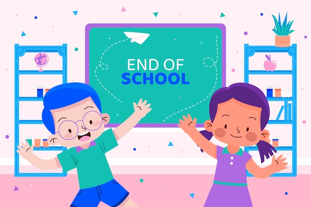 Cheerful Students Celebrate the End of School Year | Jiffy Designs