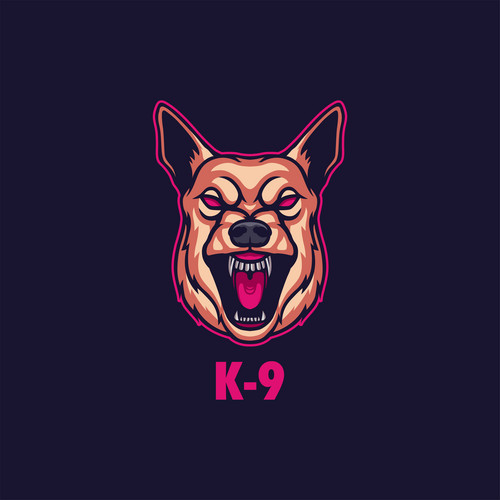 K9 Dog Head Vector Mascot Logo Design With Modern Illustration Concept ...