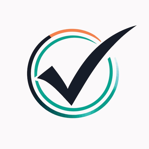 Vibrant Checkmark Symbol with Circular Design Elements | Jiffy Designs