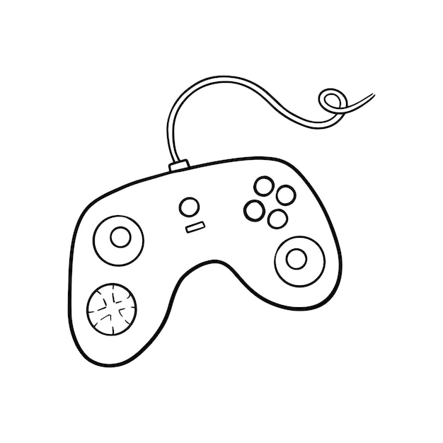Minimalist Gaming Controller Outline | Jiffy Designs