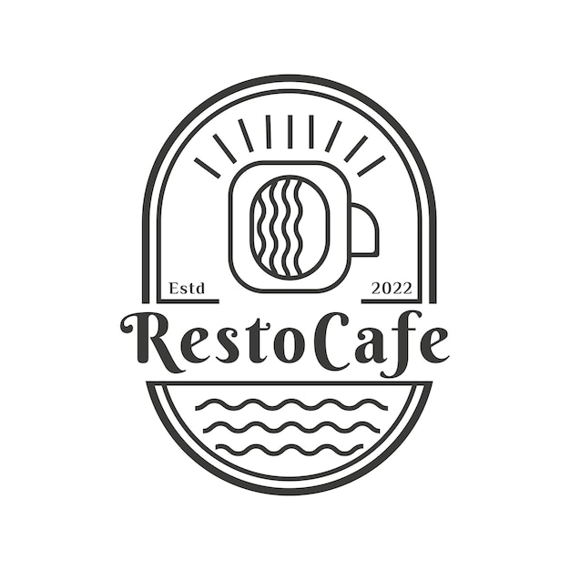 Stylish Retro-Inspired Logo for Resto Cafe | Jiffy Designs
