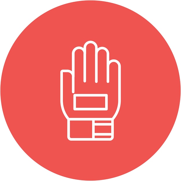 Stylized Hand Icon on Vibrant Red Background | Jiffy Designs
