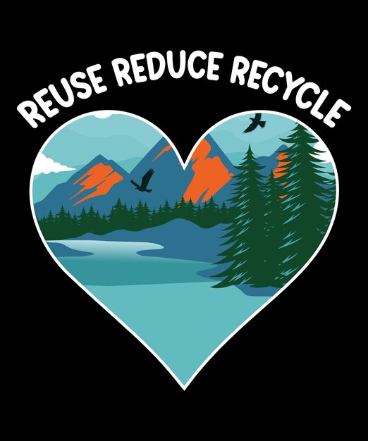 Embrace Nature's Beauty: Reuse, Reduce, Recycle in a Heart-Shaped ...