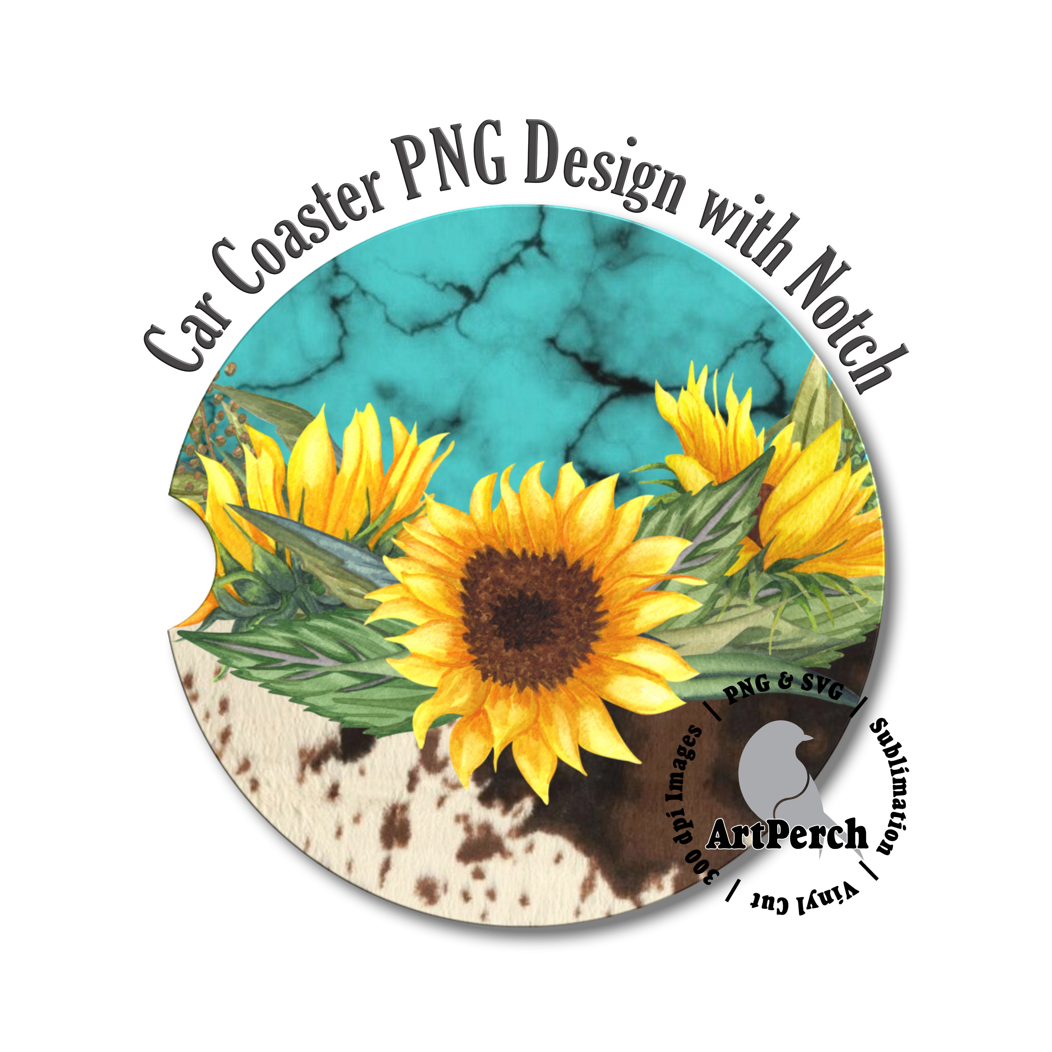 Sunflowers on Turquoise Backdrop with Rustic Accents | Jiffy Designs