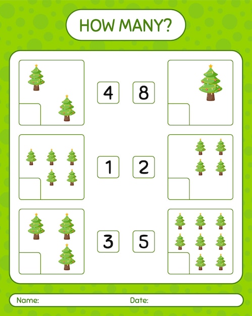 Counting Evergreen Trees: A Fun Visual Math Activity | Jiffy Designs