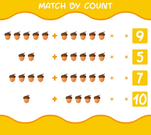 Counting Acorns: A Charming Math Activity | Jiffy Designs