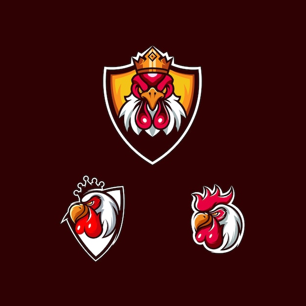 Majestic Rooster Crest with Regal Crown and Fierce Gaze | Jiffy Designs