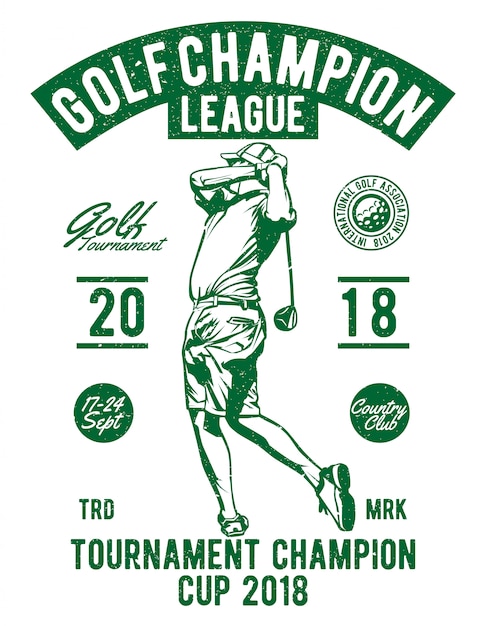 Iconic Golf Tournament Champion Cup 2018 Design | Jiffy Designs