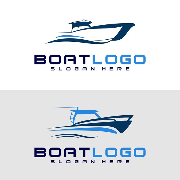Sleek and Stylish Boat Logo with Customizable Slogan | Jiffy Designs