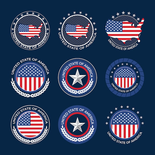 Patriotic American Insignia and Emblems Collection | Jiffy Designs