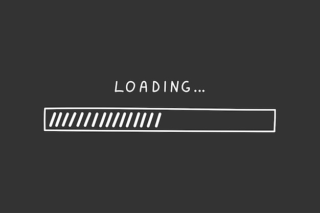 Minimalist Loading Screen with Progress Bar on Dark Background | Jiffy ...