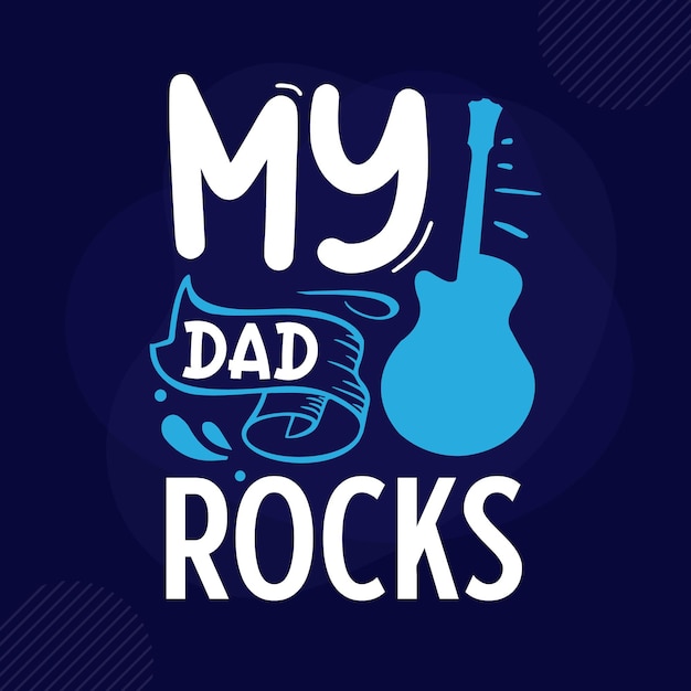 Vibrant Guitar Design Celebrates Dad's Musical Spirit | Jiffy Designs