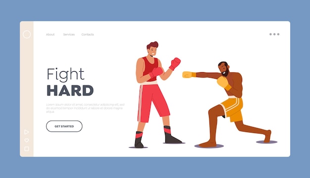 Powerful Boxers Facing Off in Intense Boxing Match | Jiffy Designs