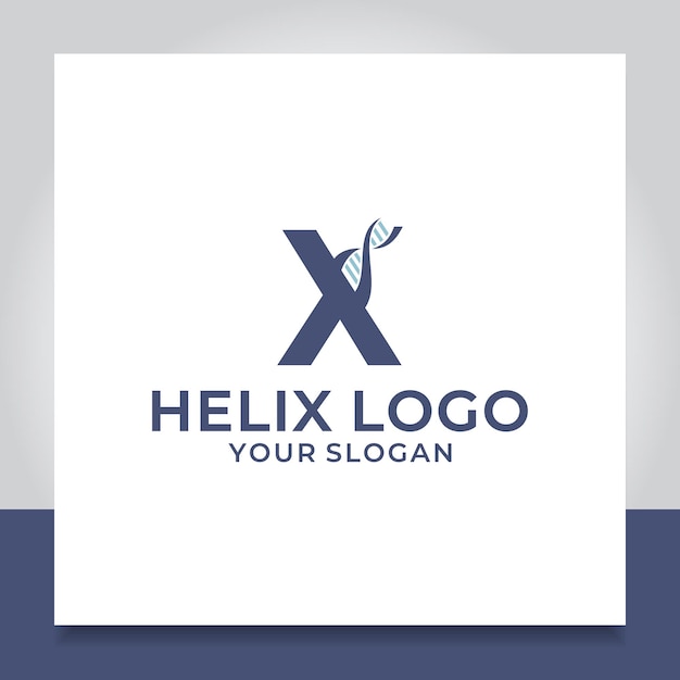 Sleek and Modern Helix Logo with Customizable Slogan | Jiffy Designs