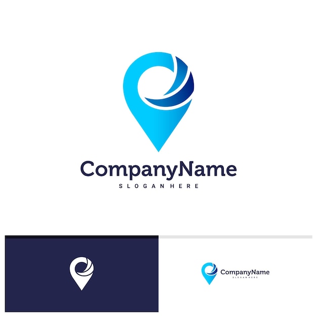 Vibrant Blue Swirl Logo with Distinctive Pointer Symbol | Jiffy Designs