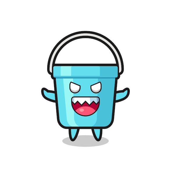 Cheerful Bucket Character with Expressive Face | Jiffy Designs